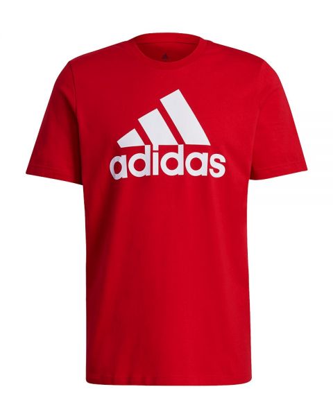 Camiseta ADIDAS Essentials Rojo Blanco - Suavidad y gran ajuste